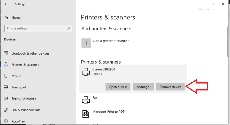How to Remove Printer from Windows 10